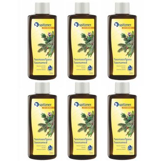 Spitzner Vorteilspack Saunamed je 190 ml 6er Saunaaufguss Sparset Aufgussset
