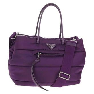 Prada Pre-owned Vintage Nylon Handtasche - - Pre-owned - Damen - Lila - ONE SIZE
