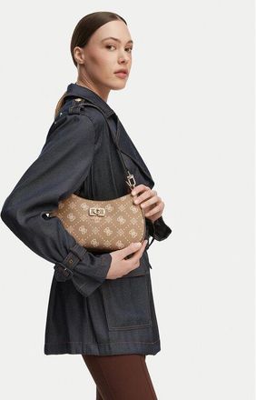 Guess Handtasche Emelie Logo HWGP99 28180 Beige