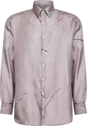 Costumein Homme, Chemises, Rose, Taille: 2XL Printed Shirt