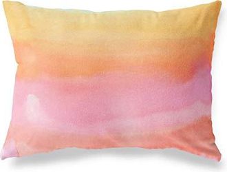 Bonamaison Le Jardin du Lin Kissen Zierkissenbezug Aquarell Thema Kissenbezug, Weich Bequem, Für Zuhause Autos Büro Sofa Wohnzimmer Couch Schlafzimmer Dekor, 35x
