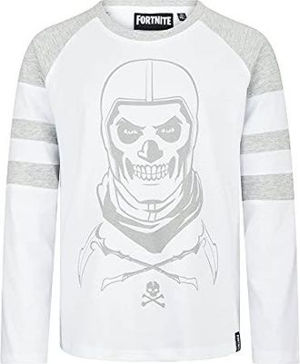 Fortnite 14 Ans Skull Trooper Homme Manches Longues Blanc/Gris chin&eacute; 164