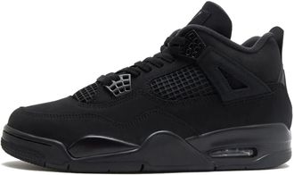 Nike Low-Top Sneaker - Air Jordan 4 Retro Black Cat (2025) - Gr. 40,5 (EU) - in Bunt - f&uuml;r Damen