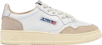 Autry Medalist Low Leder- und Wildleder-Sneaker - - Shoes - Damen - Wei&szlig; - 40 EU