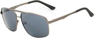 Guess Homme, Accessoires, Gris, Taille: ONE Size Lunettes de soleil &agrave; monture en m&eacute;tal avec protection UV