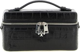 Tory Burch Krokodil-Pr&auml;gung Vanity Case - - Bags - Damen - Schwarzk - ONE SIZE