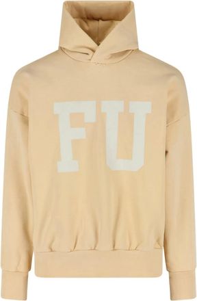 Fear of God lettering-print hoodie - Gelb
