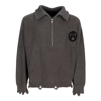 Acupuncture Anarchy Sweater - - Knitwear - Herren - Grau - L