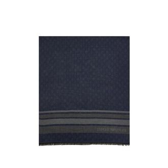 Emporio Armani Echarpe &agrave; motif avec franges