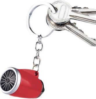 Generico Porte-cl&eacute;s en m&eacute;tal - Pendentif de moteur davion pour porte-cl&eacute;s - Pendentif d&eacute;coratif pour femmes et hommes et sacs de fans de mode, rouge, Consulte 