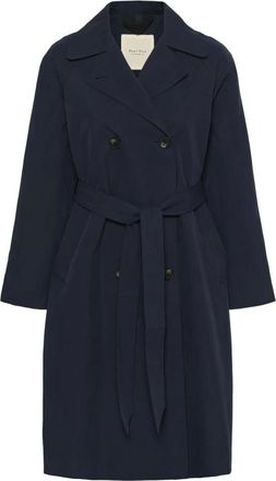 Part Two Femme, Manteaux, Bleu, Taille: 44 FR Manteau Ceintur&eacute;