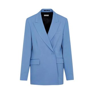 Dries Van Noten Double-Breasted Relaxed Fit Blazer - - Jackets - Damen - Blau - M