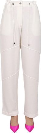 Tom Ford Elastic Wool Blend Jogging Pants - White