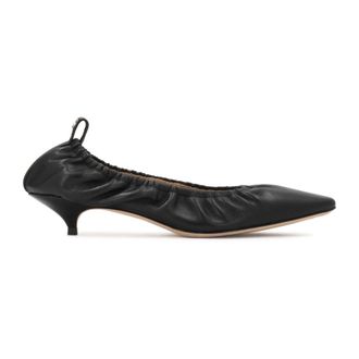 Kazar Schwarze Pumps mit gekrinkeltem Obermaterial - - Shoes - Damen - Schwarzk - 35 EU