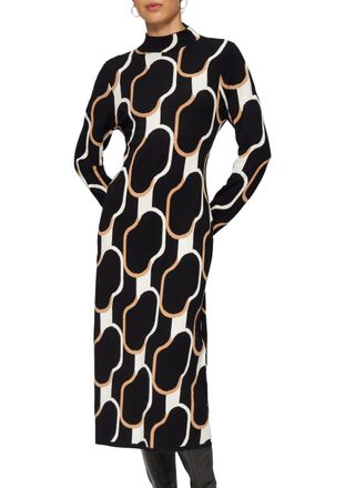 s.Oliver Strick-Kleid mit Stehkragen