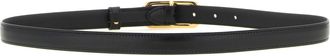Fendi Womens Black Calfskin Thin Belt