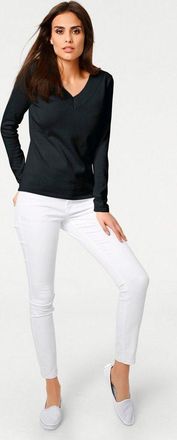 Heine Strickpullover V-Ausschnitt-Pullover