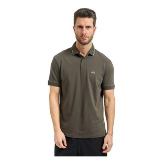 A|X Armani Exchange Homme, Tops, Vert, Taille: 2XL Polo slim fit avec logo et liser&eacute;