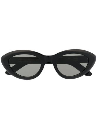 Retro Superfuture lunettes de soleil à monture ovale - Noir