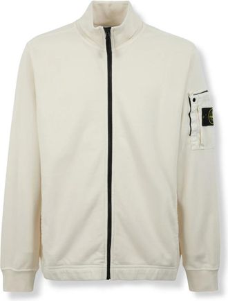 Stone Island Homme, Sweatshirts et sweats &agrave; capuche, Beige, Taille: S Track Jacket