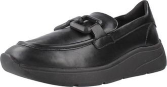 Geox Damen D CRISTAEL B Moccasin, Black, 38 EU