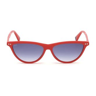Web Eyewear Femme, Accessoires, Rouge, Taille: ONE Size Lunettes de soleil en ac&eacute;tate