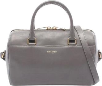 Saint Laurent Pre-owned Baby Duffle Leather 2way Handbag - Femme - Pre-owned - Gris - Taille: ONE Size