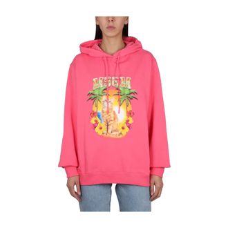 Msgm Msgm, Damen, Sweatshirts & Hoodies, Rosa, MGr&ouml;&szlig;e