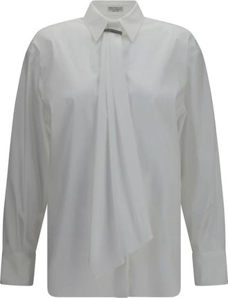Brunello Cucinelli Hemd mit Monili-Verzierung - - Blouses & Shirts - Damen - Wei&szlig; - S