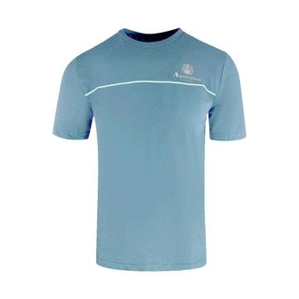 Aquascutum Active T-Shirt f&uuml;r Herren, Rohrleitungsdetail (Blau)