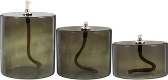 BESPORTBLE Veemoon 3 St&uuml;ck Dekorative Glas &Ouml;llampen aus Glas mit Baumwollseil Vielseitige Petroleumlampen f&uuml;r Innenr&auml;ume Retro Dekoration f&uuml;r Zuhause und Partys