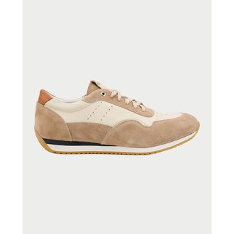 Exton Baskets pour hommes en cuir color block