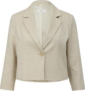 s.Oliver Black Label 2145438 Blazer en Lin mélangé, 8120, 40 Femme