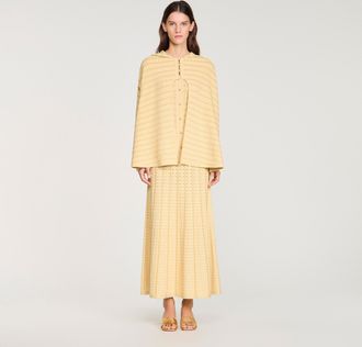 Sandro Cape en maille strass&eacute;e