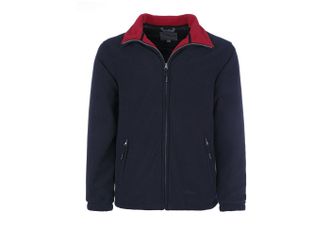 Blue Wave Fleecejacke Herren Jacke Knut mit Futter - &Uuml;bergangsjacke Fleece Stehkragen (1-St) Windfestes Tafetta-Innenfutter, Kordelzug am Saumbund, Seitentasche