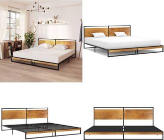 vidaXL Bett Metall 200x200 cm - Metallbett - Doppelbett - Boxspringbetten - Bettrahmen - Schlafzimmerm&ouml;bel - Home & Living