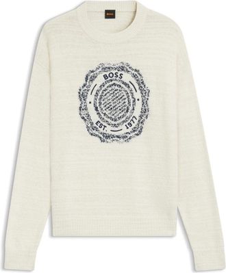 Boss Orange by Hugo Boss Herren, Strickwaren, Beige, LGr&ouml;&szlig;e