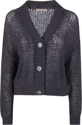 Roberto Collina Femme, Pulls, Brun, Taille: 40 FR Cardigan ml