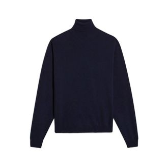 Woolrich Col roul&eacute; en laine dagneau Gg20 - Homme - Pulls - Bleu - Taille: L
