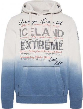 Camp David Hoodie Dip Dye mit Label-Stickereien