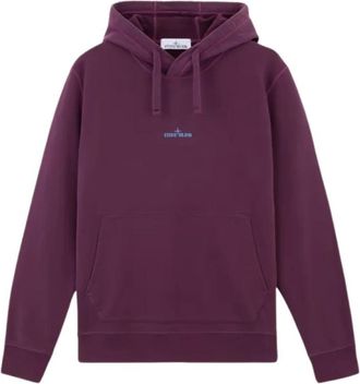 Stone Island Optical Three Hoodie - - Sweatshirts & Hoodies - Herren - Lila - L