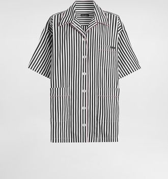 Dolce & Gabbana Striped Poplin Shirt - Frau Blusen Und Tops Multicolor 48