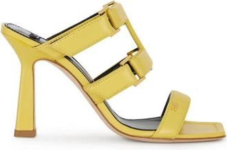 Elisabetta Franchi Femme, Chaussures, Jaune, Taille: 39 EU Nappa Leather Sandales