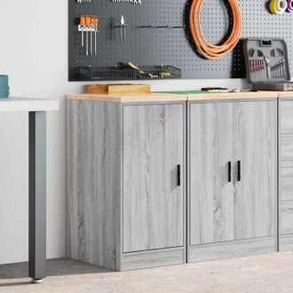vidaXL Vidaxl - Armoire de rangement de garage sonoma gris 40x51x85 cm bois pin