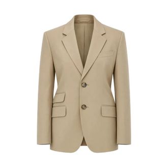 Ami Khaki Blazer mit 2 Kn&ouml;pfen - - Jackets - Damen - Beige - XS