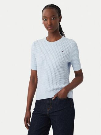 Tommy Hilfiger Pullover WW0WW41787 Hellblau Regular Fit