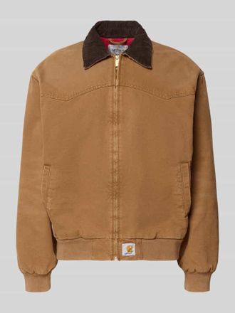 Carhartt Work in Progress Jacke mit Rei&szlig;verschluss und Label-Detail