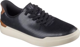 Skechers Herren Owen Sneaker, Schwarz, 41.5 EU, Schwarz, 42.5 EU
