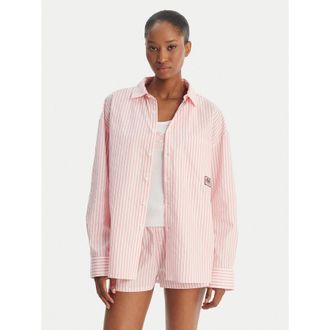 Juicy Couture Hemd Dog Crest JCYPT126861 Rosa Relaxed Fit
