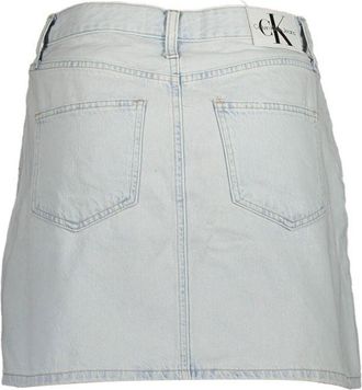 Calvin Klein Washed Denim Skirt - Blue